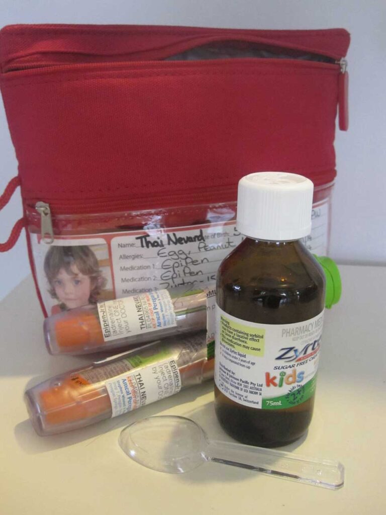 Red EpiPen Bag - Insulated - My Food Allergy Friends