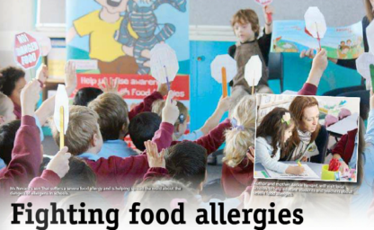 The school allergy program helps students become allergy aware